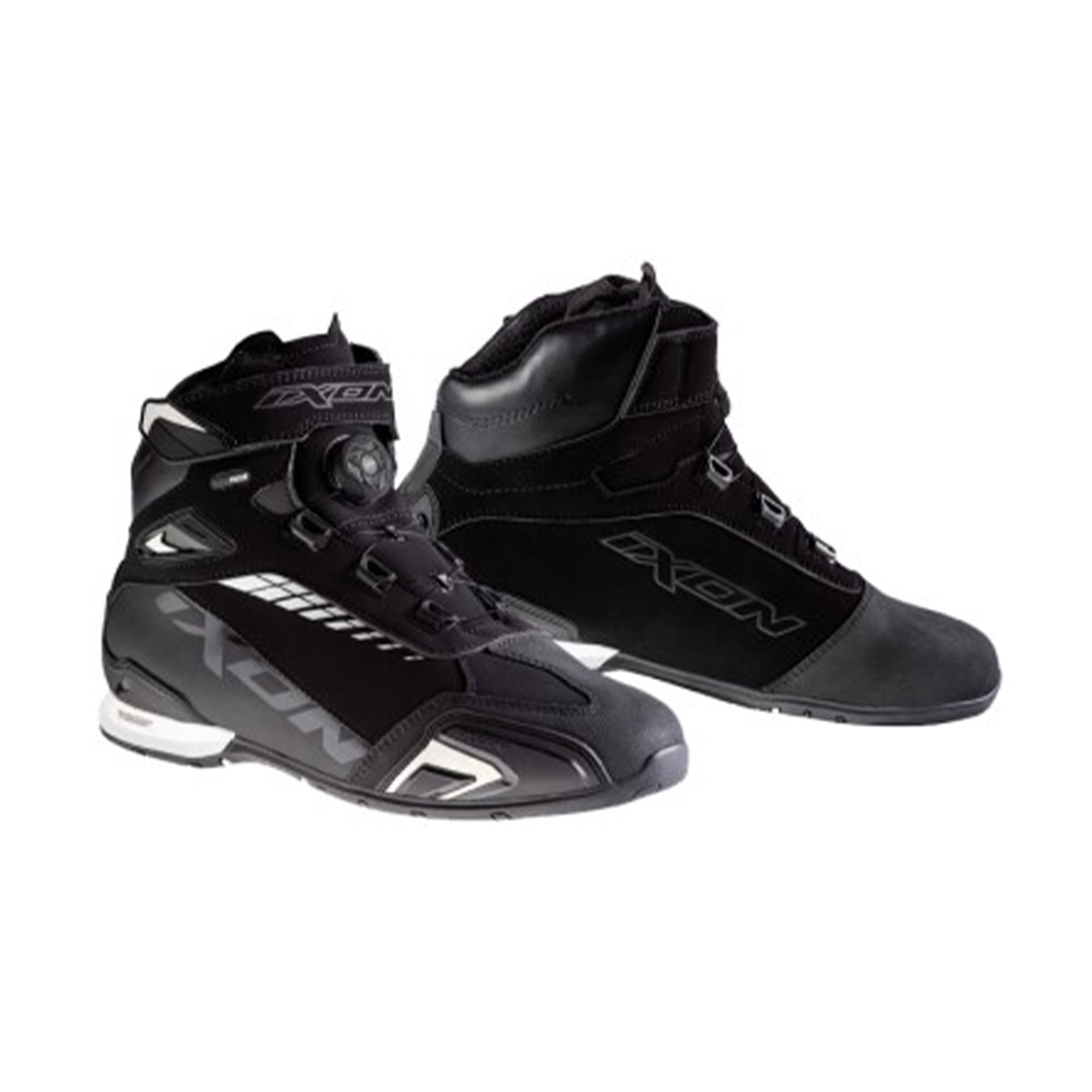 IXON- BULL WP BLACK/WHITE BOOTS - MaximoMoto SL (Maximomoto.co.uk ...