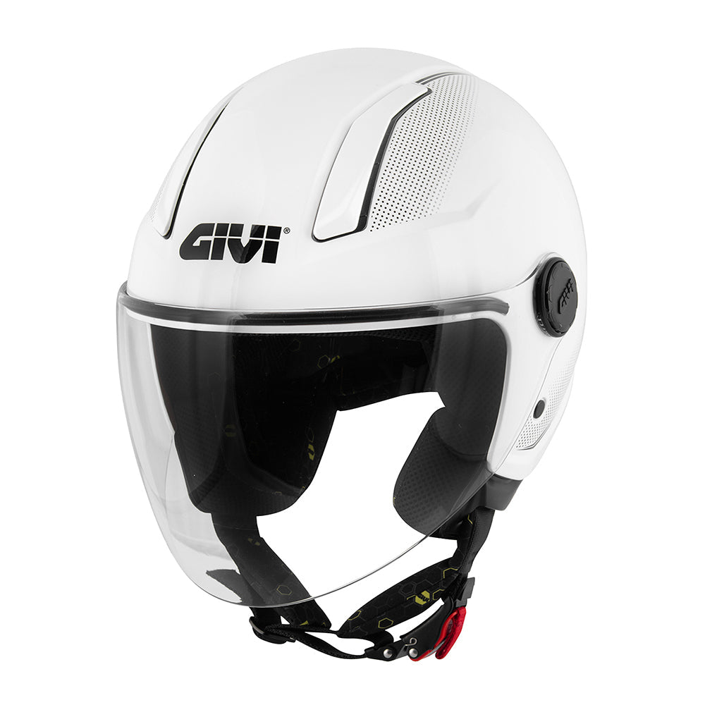 GIVI 11.7 SOLID Demi Jet Scooter Helmet White – MaximoMoto SL ...