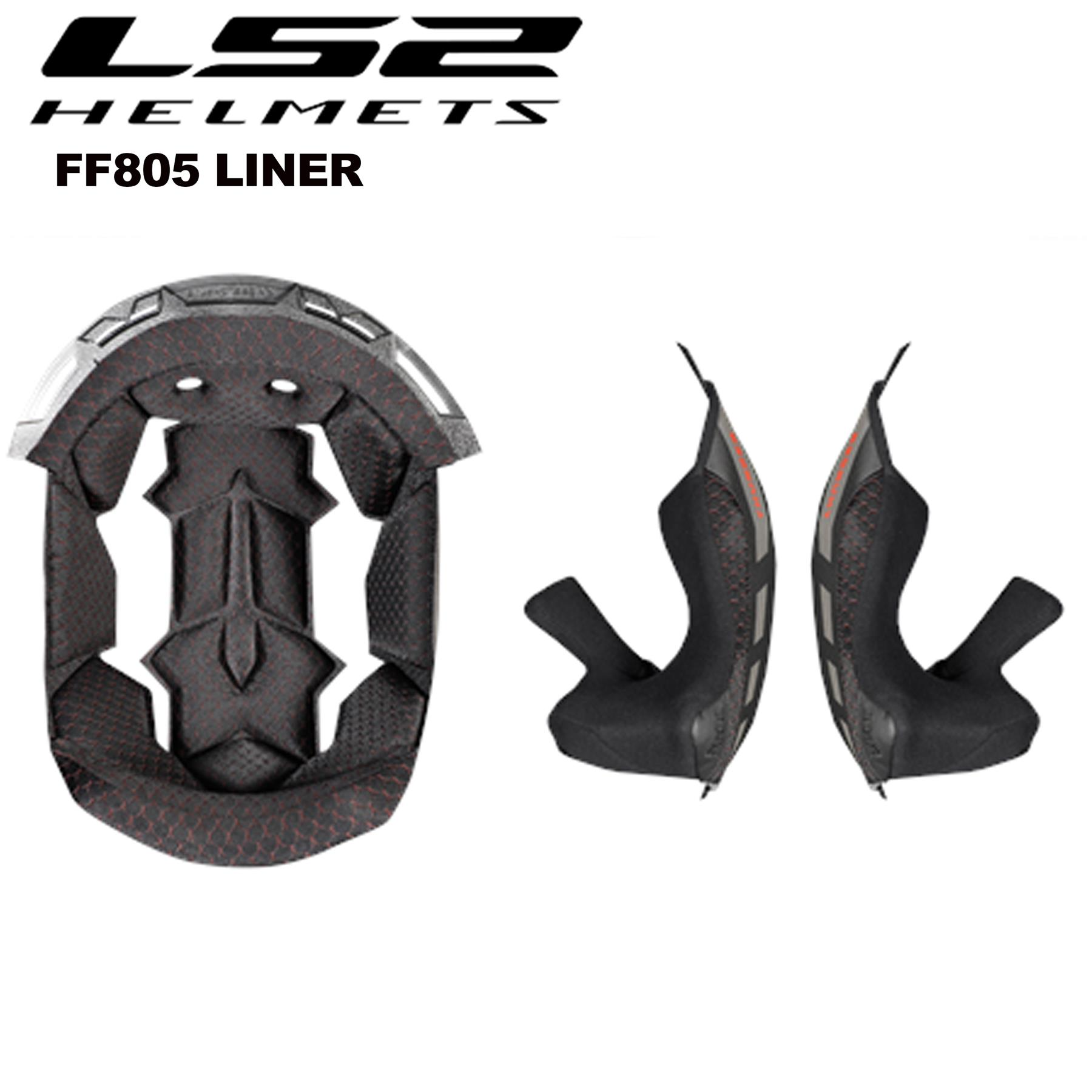 LS2 FF805 Thunder Motorcycle Helmet Inner Lining Kit - MaximoMoto SL ...