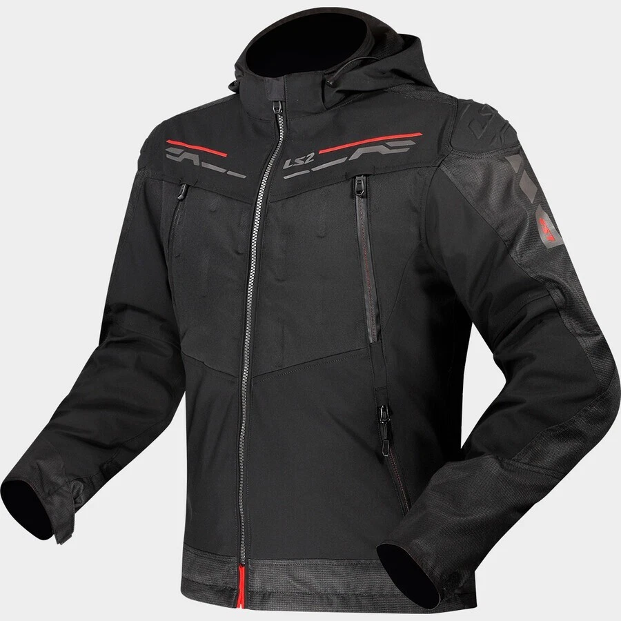 LS2 ZIRCONIUM Man Hooded Motorcycle Jacket - MaximoMoto SL (Maximomoto ...