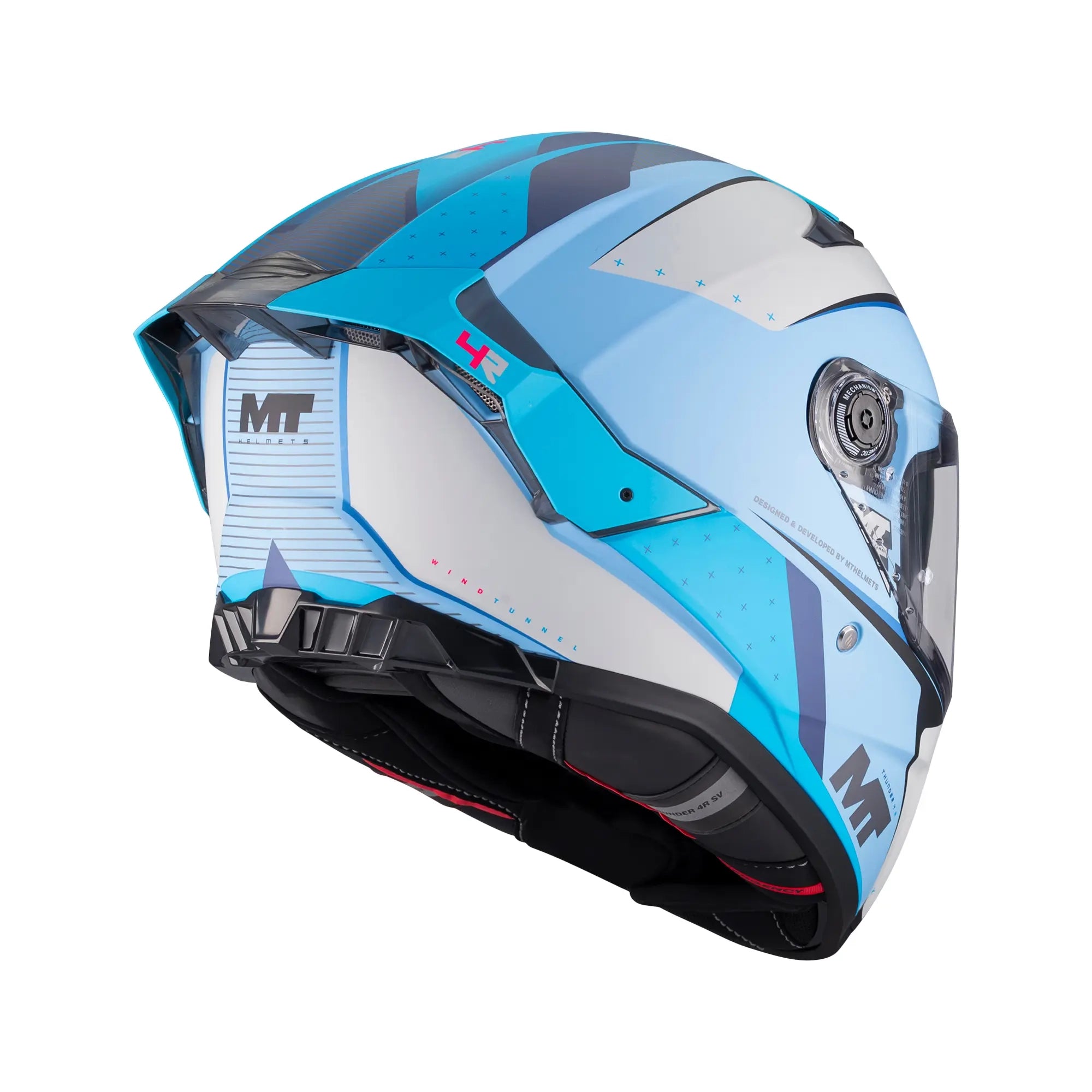 MT Thunder 4 R Wind Tunnel Motorcycle Full Face Helmet – MaximoMoto SL ...